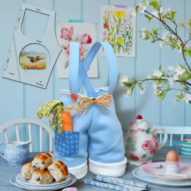 DIY Carrot Pants Basket Sewing Template & Instructions