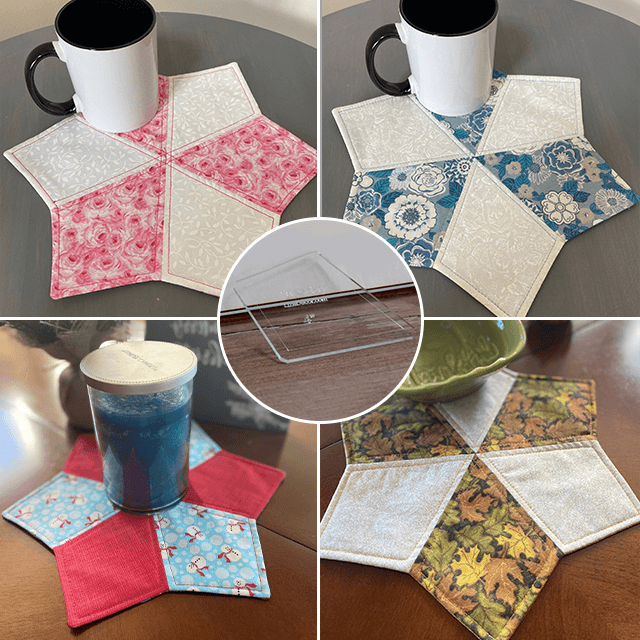 Tuesday Patchwork Star Templates Ruler - With Instruction