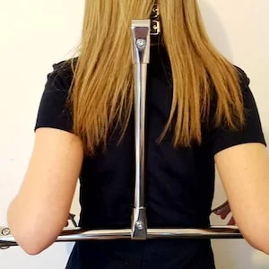 Hands and neck spreader bar bondage gear BDSM restraint Handcuffs pillory