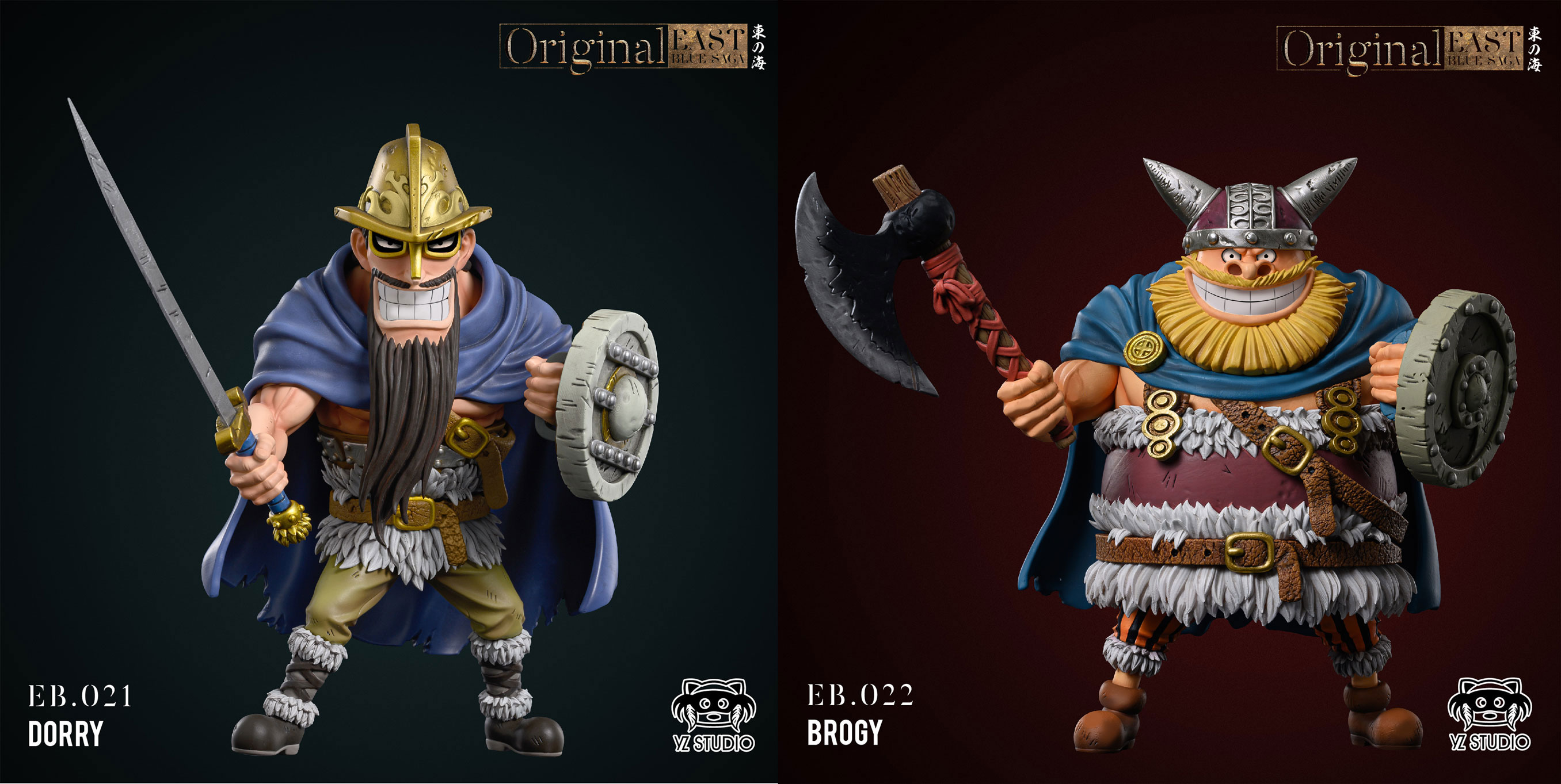 East Blue Saga Series 021 Dorry & 022 Brogy - ONE PIECE Statue - YZ ...