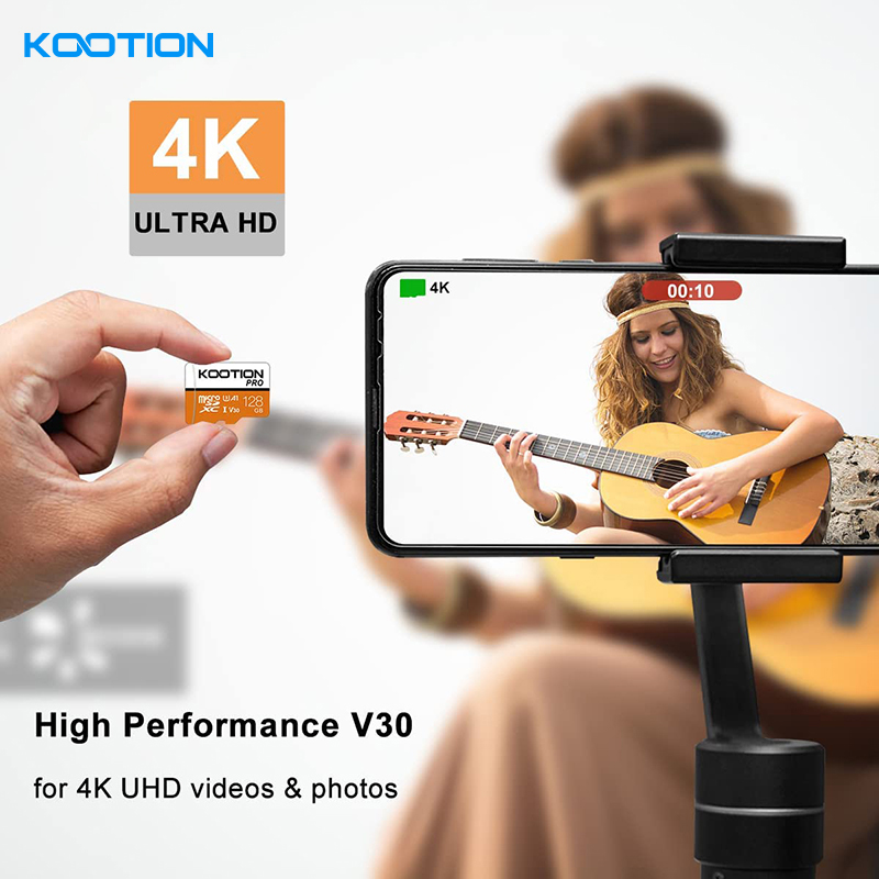 Order KOOTION 128GB Orange Micro SD Card Online