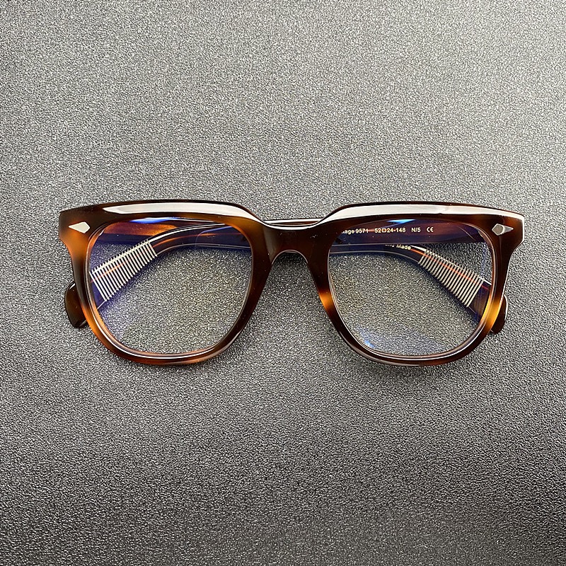 Vintage large frame acetate sheet glasses frame Men's prescription ...