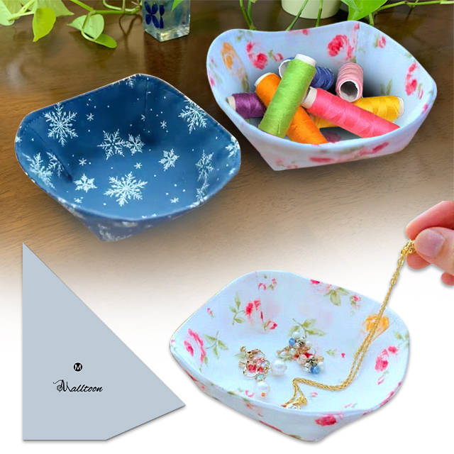 Time-saving Sewing Small Saucer-shaped Containers/Cloth Bowls Made From ...