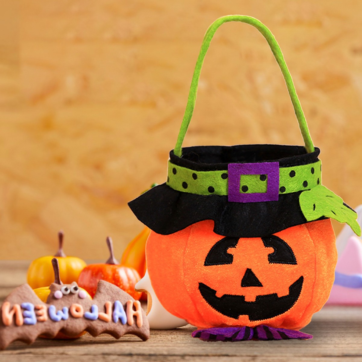 Halloween Candy Bag Party Party Dress up Prop Bag Pumpkin Tote Bag