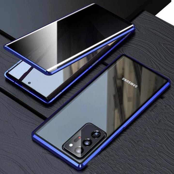 Magnetic Tempered Glass Double-sided Phone Case.