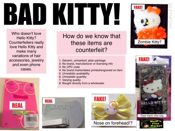 Top Clues To Identify Fake From Authentic Hello Kitty Items - How To ...