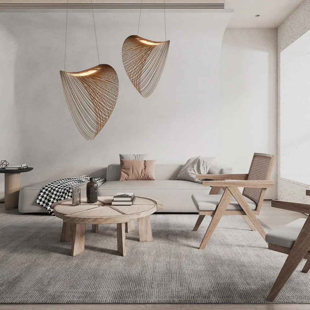 Arturest Creative Design Wooden Pendant Lamp Shade for Dining Room