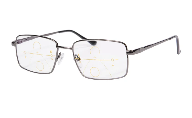Metal Frame progressive Multifocal Reader see far or near Reading ...