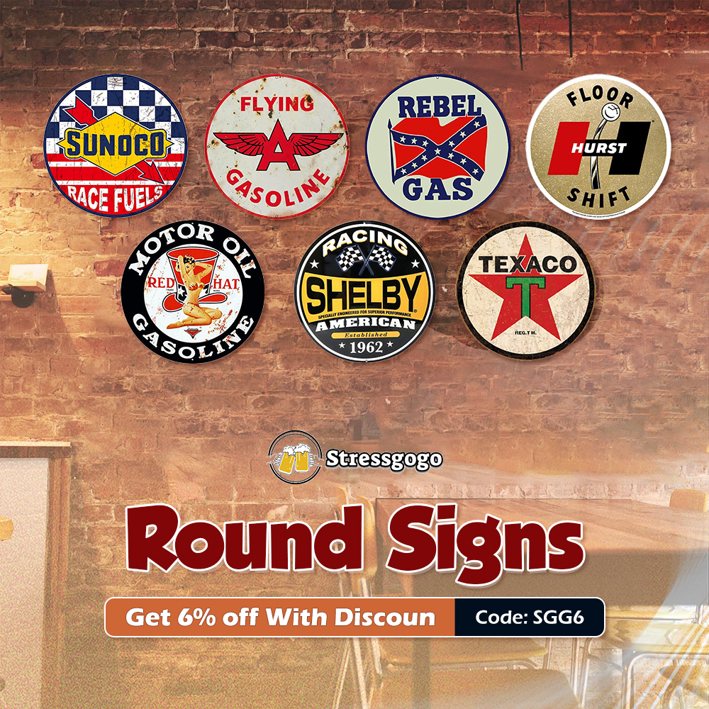 12*12 Inches Round Signs