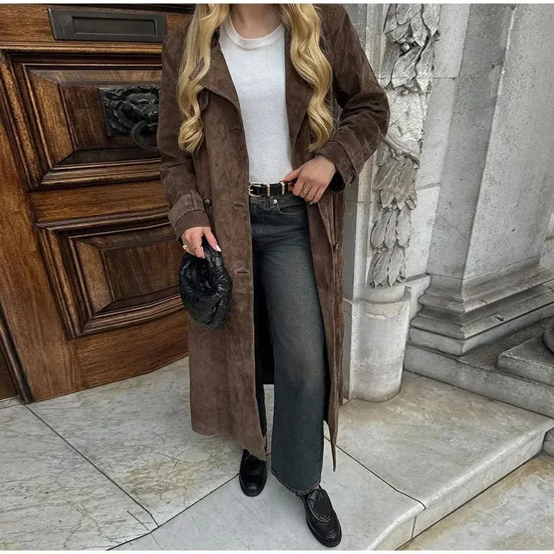 Midnight Trench Coat - Mocha
