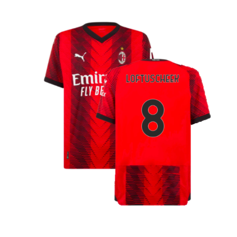 AC Milan Loftus-Cheek 8 Home Shirt Kit 2023-2024