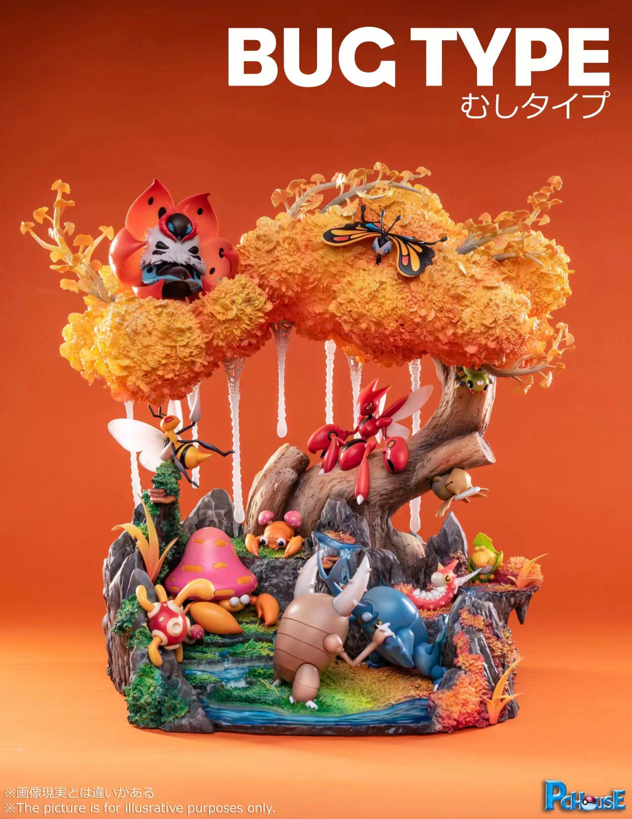 Type Series 004 Bug Type - Pokemon Resin Statue - PCHouse Studios [Pre ...