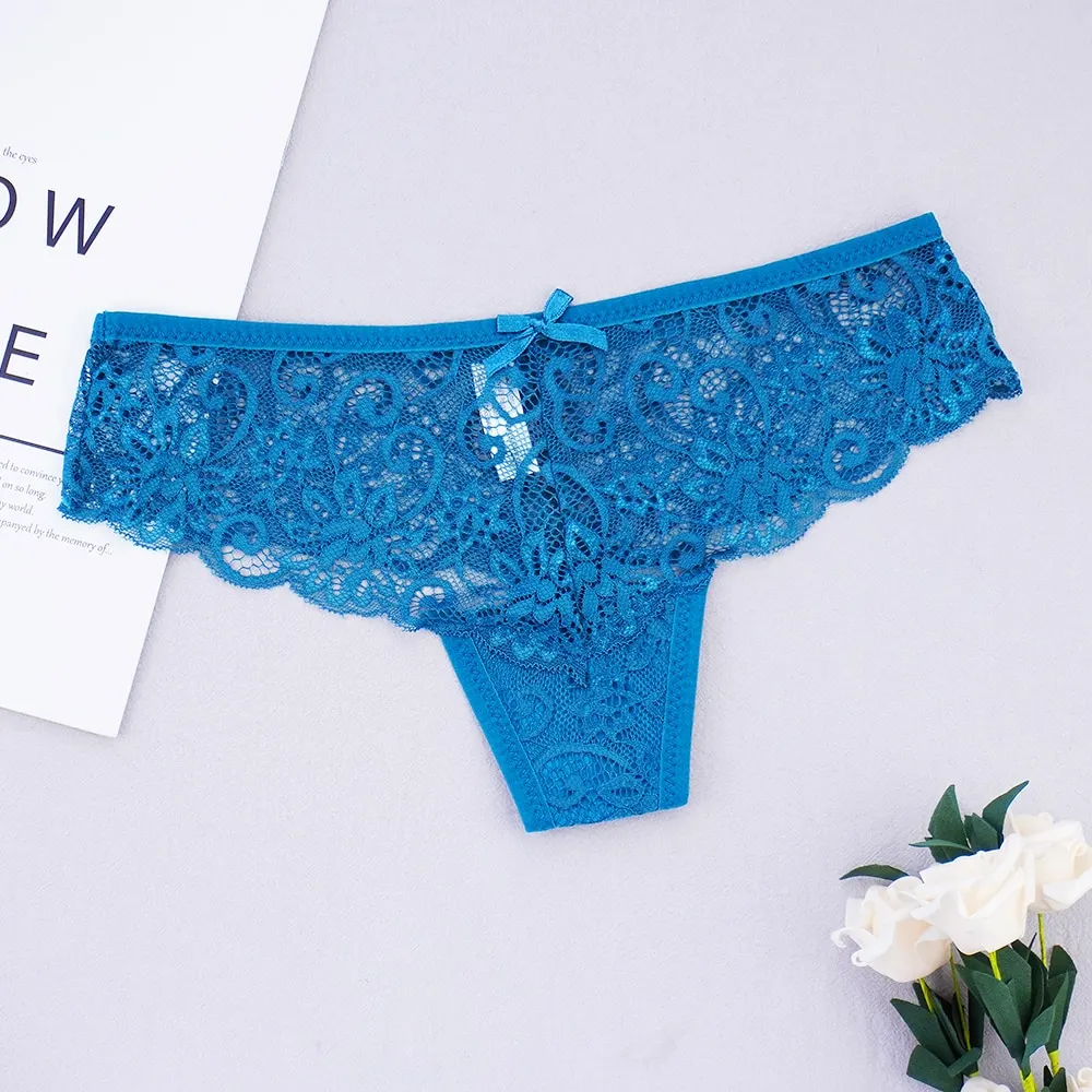Billionm Women's Full Lace Thong Panties Sexy Tangas See Through ...