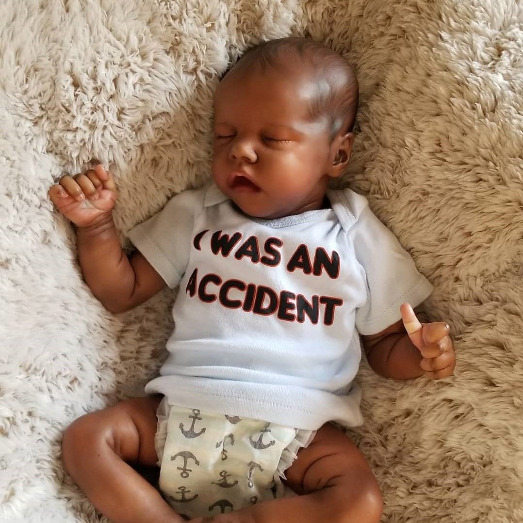 12" Mini Lifelike Cute Silicone Reborn Black Baby Boy and Girl