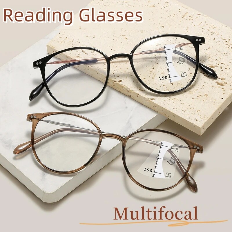 Anti Blue Light Progressive Multifocal Reading Glasses High-definition ...