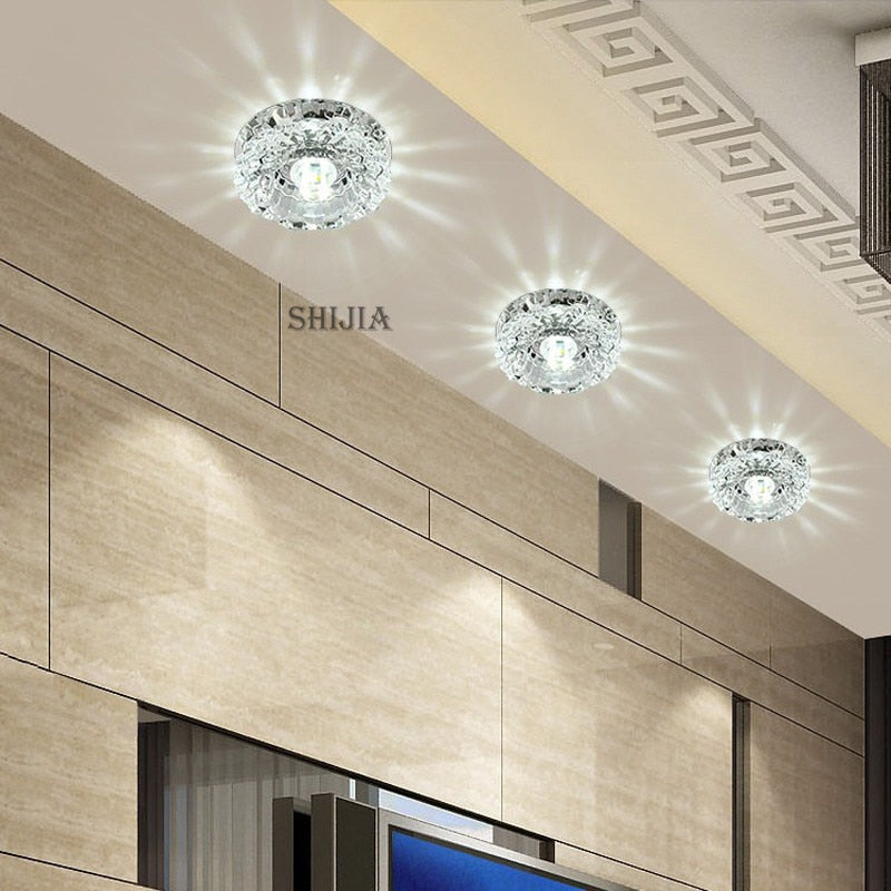 Flush Mount Small LED Ceiling Light for Art Gallery Decoration Front ...
