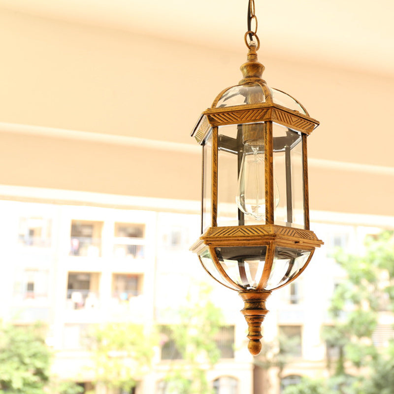 Country-style three-tier Outdoor Waterproof Garden Pendant Light