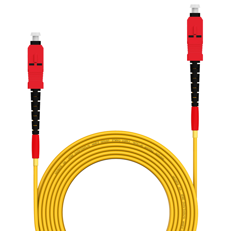 AMPCOM SC SC Fiber Optic Patch Cable Simplex Duplex 9/125 SC to SC UPC ...