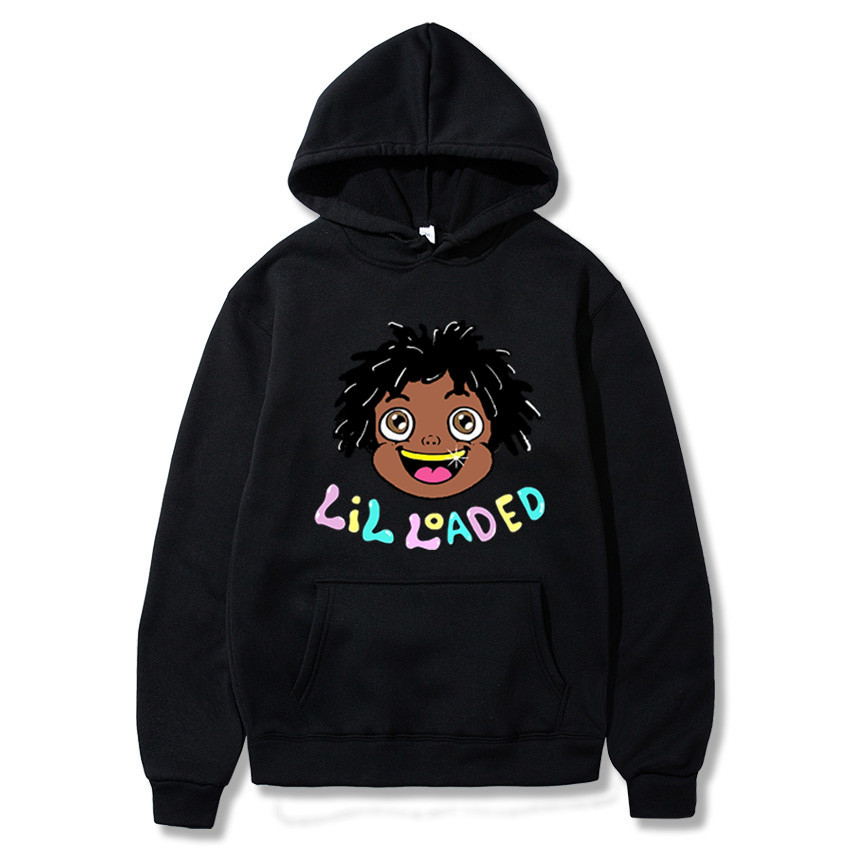 Rip Lil Loaded Print Hoodie Rapper Sweatshirt