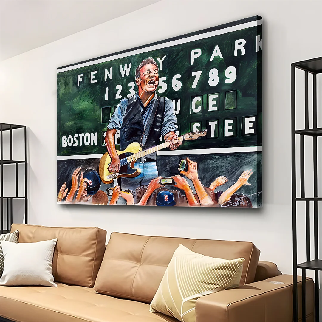 Bruce Springsteen at Fenway Park Canvas Wall Art