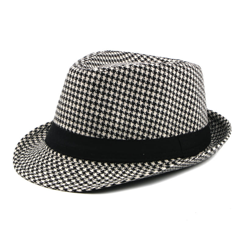 Chester Houndstooth Trilby Hat