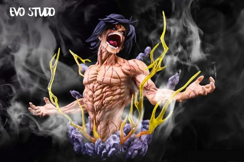 Giant Eren Yeager Half-Portrait - Attack on Titan Resin Statue - EVO ...