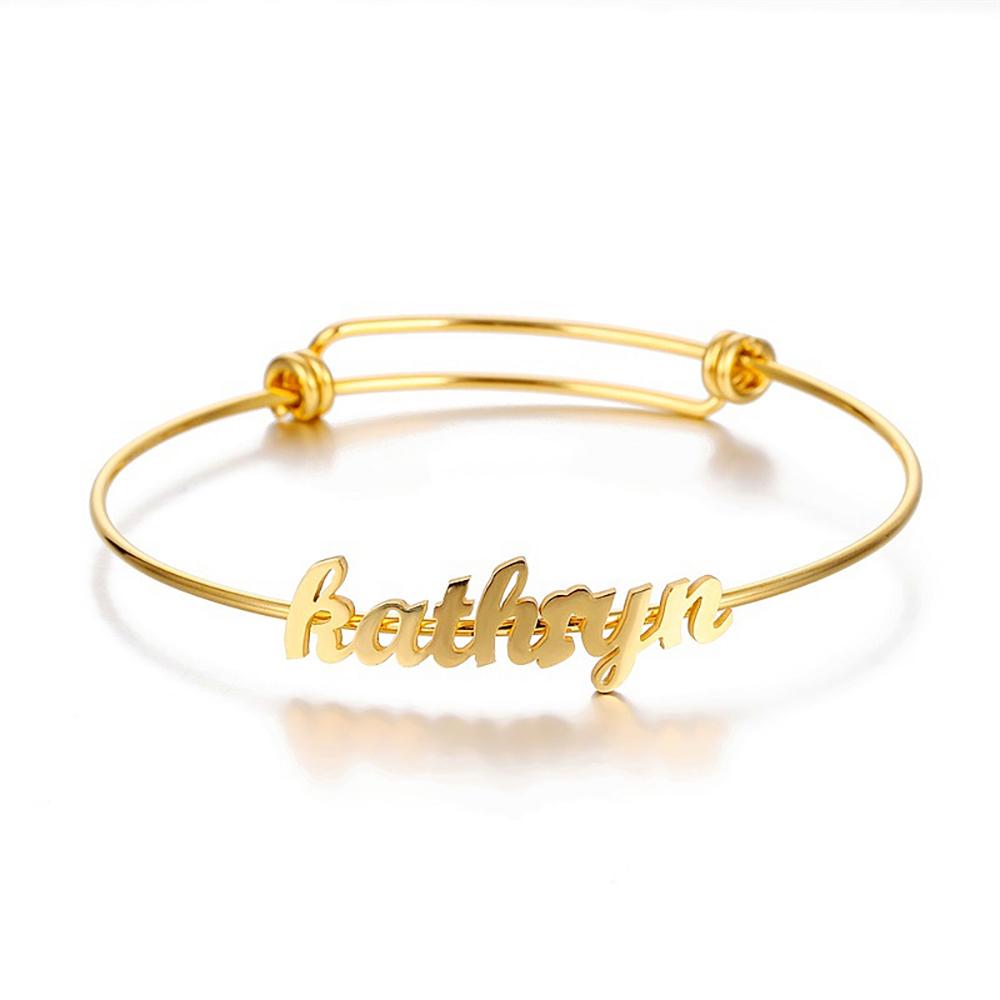 Personalized Name Bracelets | Custom Name Bracelets | Gold