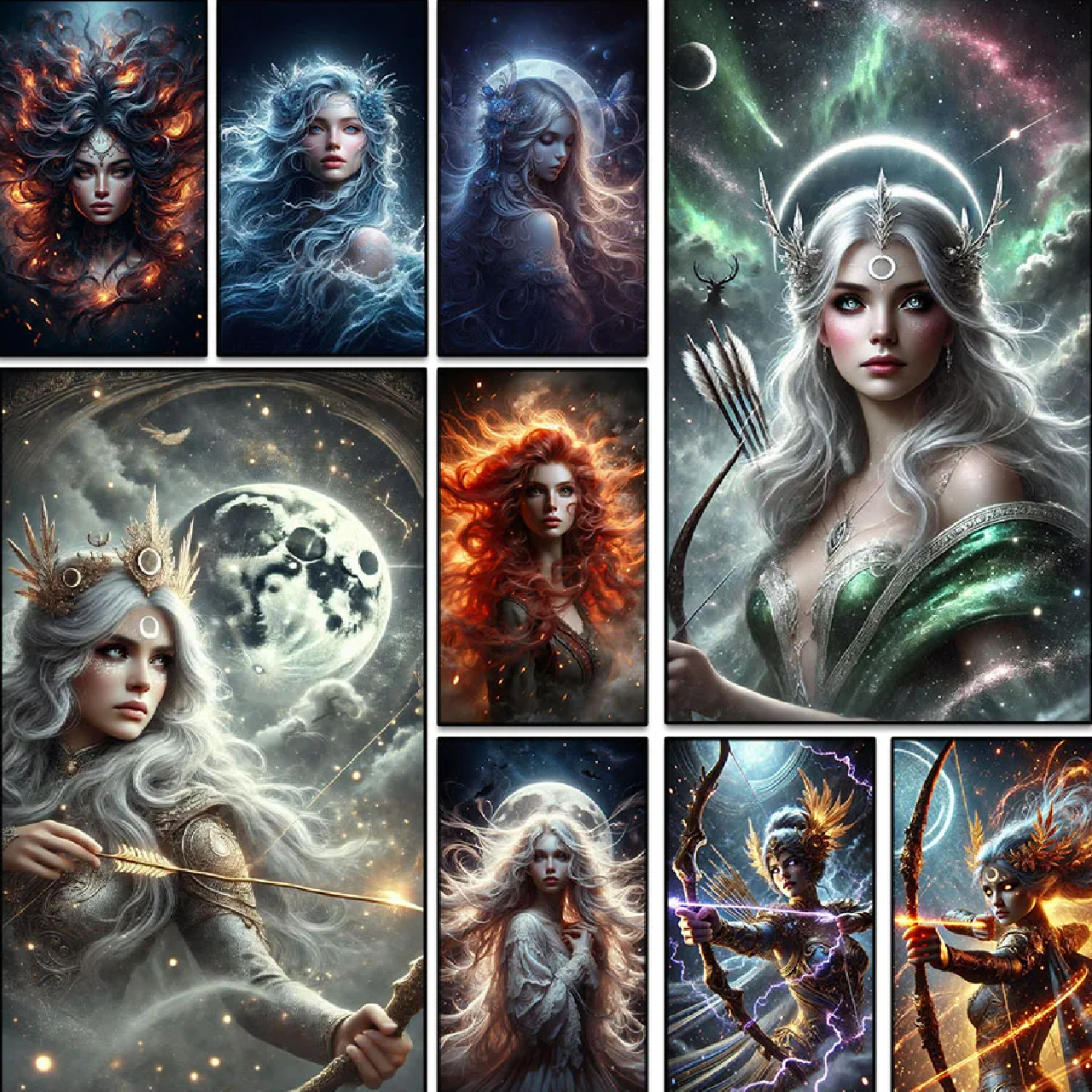 Fantasy Archery Girl (40*70cm) Diamond Painting