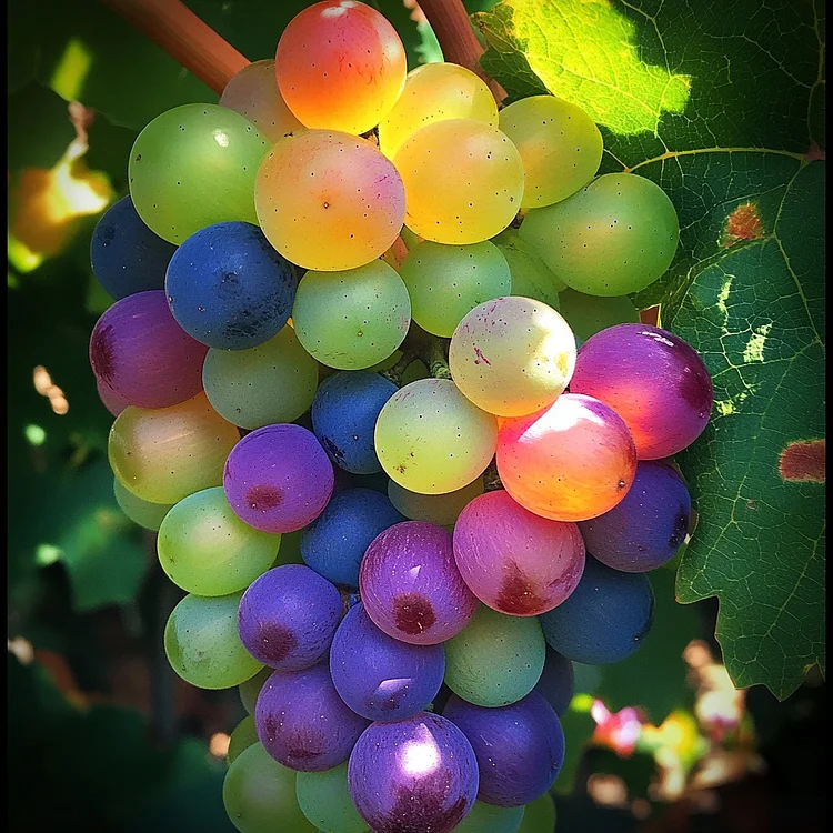 New Rare Rainbow Hybrid Grape Organic