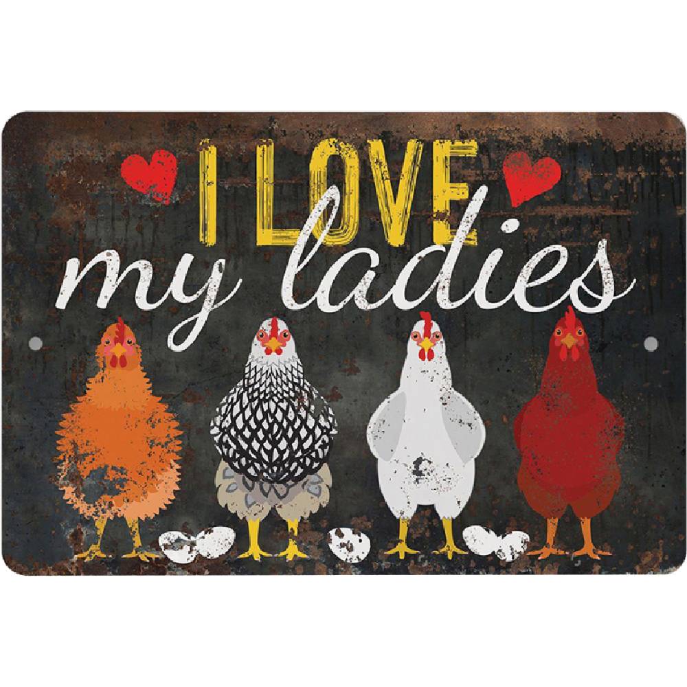 Chicken coop - Vintage Tin Signs - （8*12Inch)