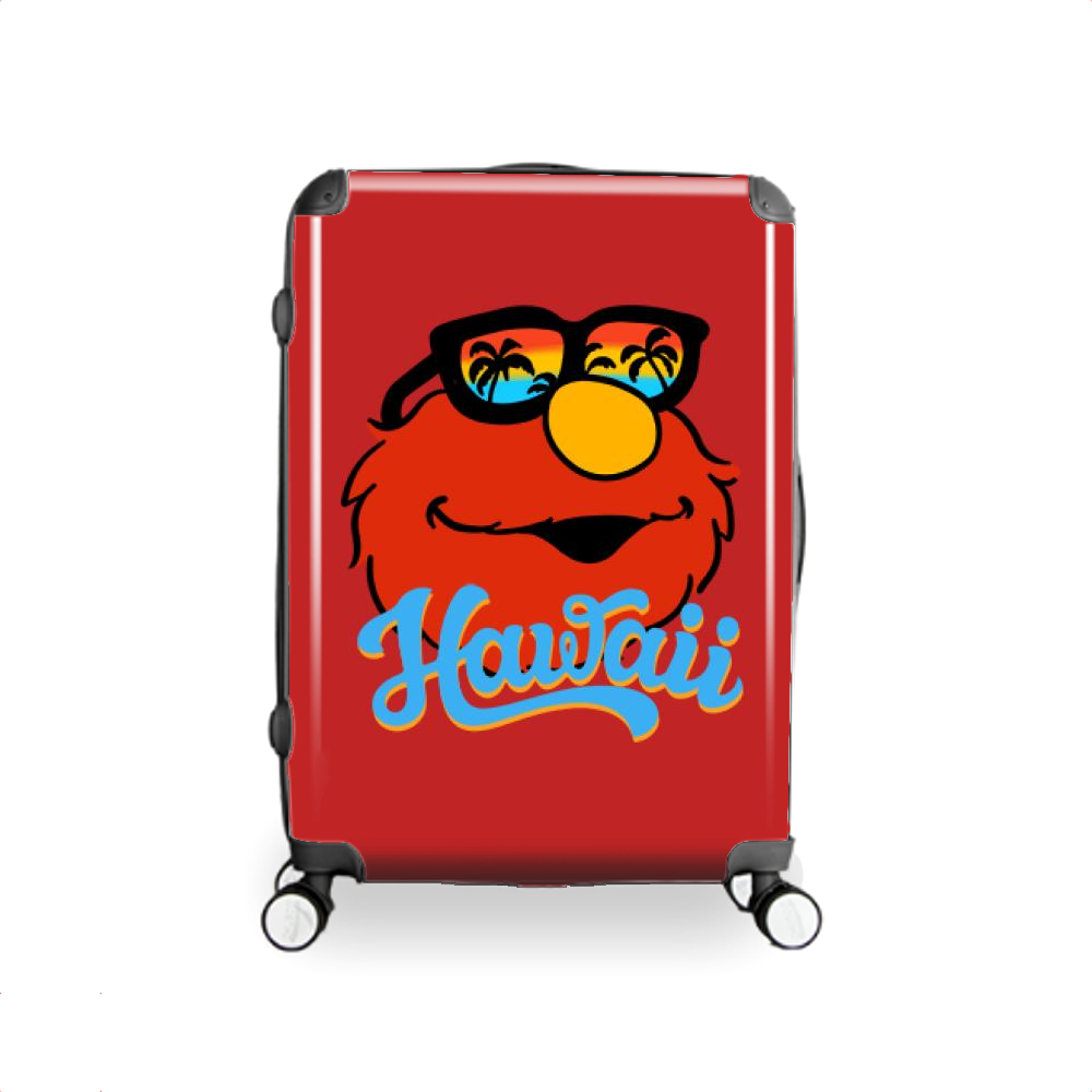 Elmo With Sunglasses In Hawaii, Sesame Street Hardside Luggage