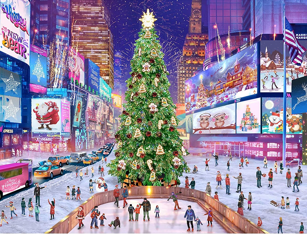 DIY Painting By Numbers | Times Square Christmas-40*50cm