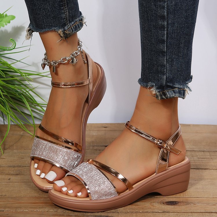 Peep Toe Wedge Sandals | For Older Women & Senior Ladies Over 40, 50 ...