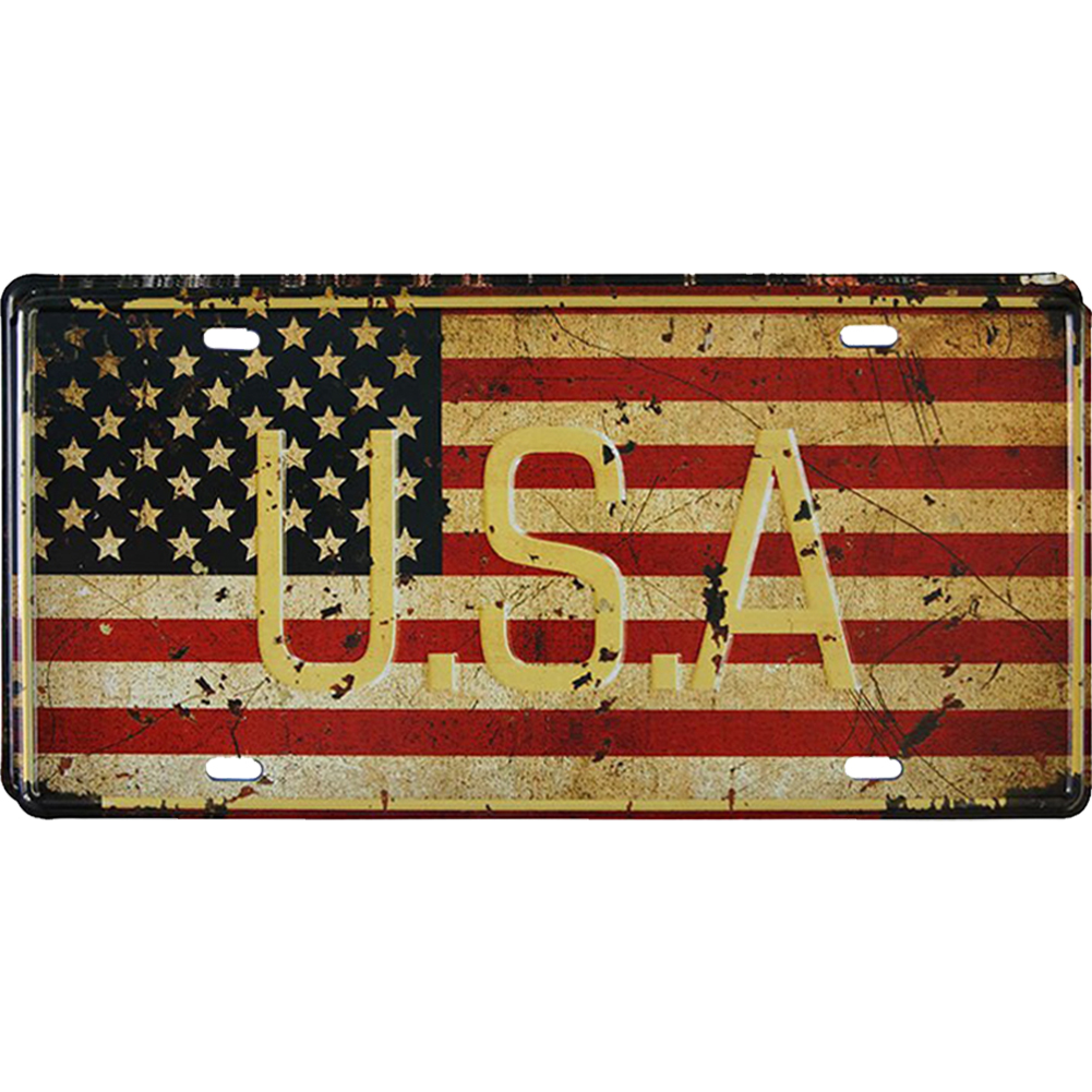 National Flag USA - Car License (6*12Inch)