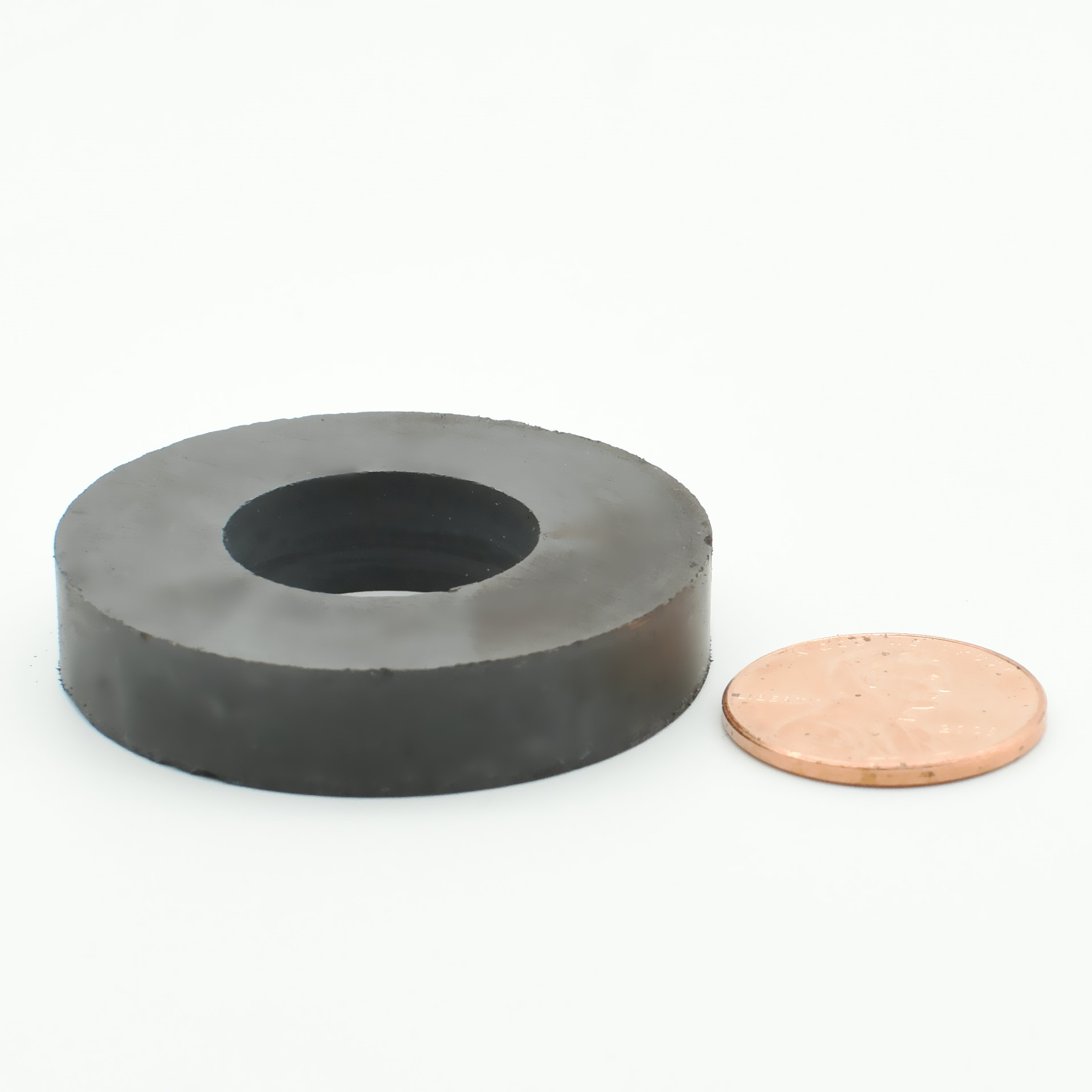 100pcs Ferrite Ring Magnets Diameter 40mm Hole 19mm 22mm Strong Black ...