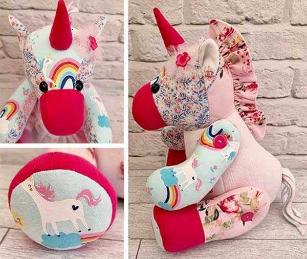Unicorn Sewing Pattern Template- With Tutorial