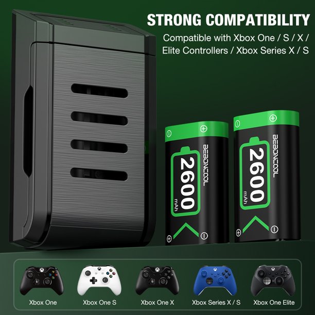 BEBONCOOL Xbox one Battery Pack Rechargeable, Xbox Controller Battery ...