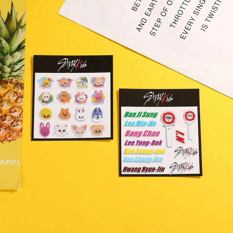 Stray Kids Cartoon Cute 3D Stickers