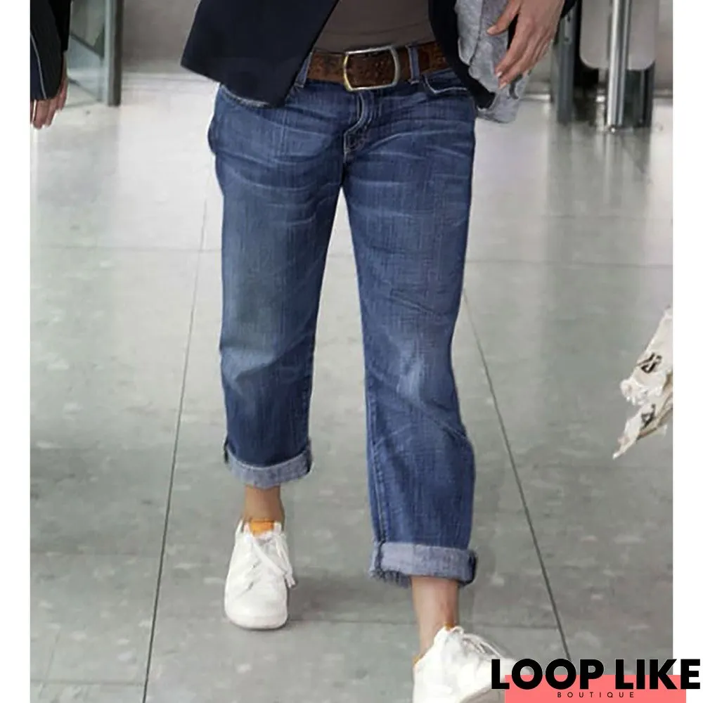 Cozy Plus Size Denim Jeans Jeans