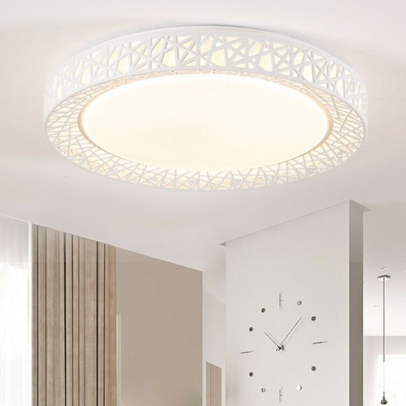 LED Ceiling Light Bird Nest Round Lamp Modern Fixtures For Living Room ...