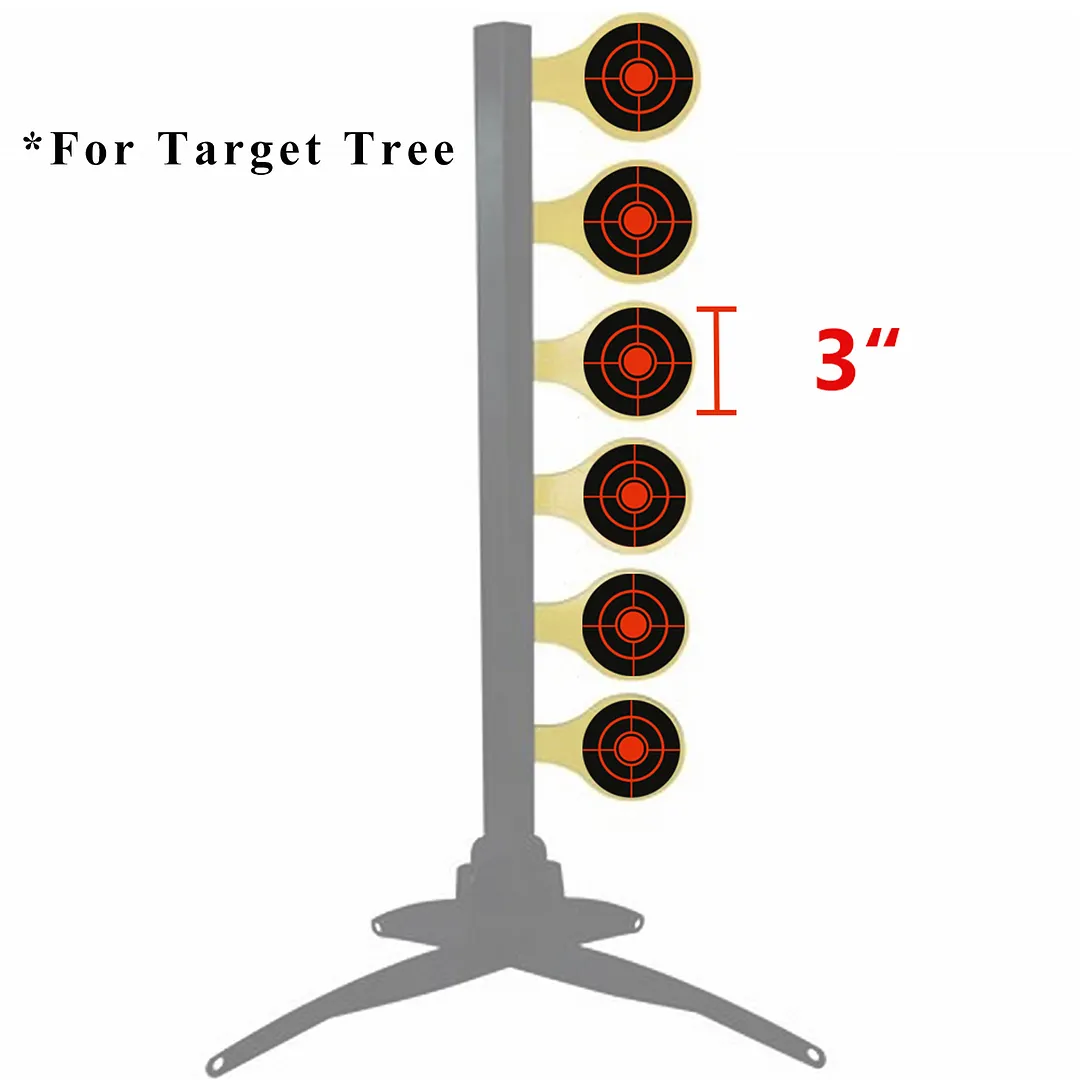 GearOZ Splatter Target Stickers 250pcs 3" Bullseye, Adhesive Reactive ...