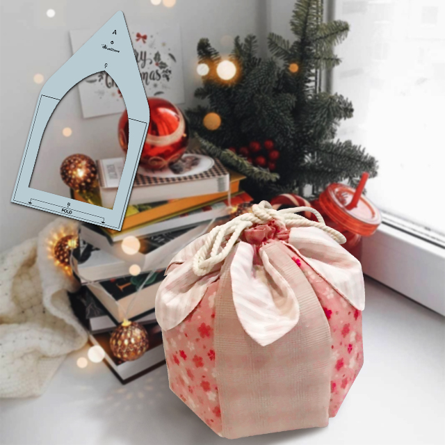 DIY Drawstring Gift Bag Sewing Template & Instructions