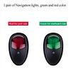 2pcs Waterproof Boat Navigation Light Green and Red Marine LED ...