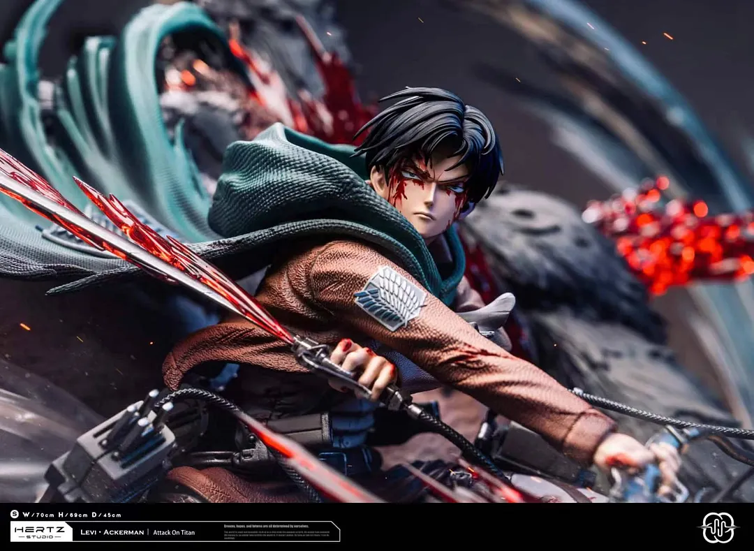 Levi Ackerman vs Beast Titan Zeke Yeager - Attack On Titan Resin Statue ...