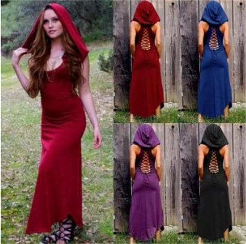 Hooded Sleeveless Cloak SP13834