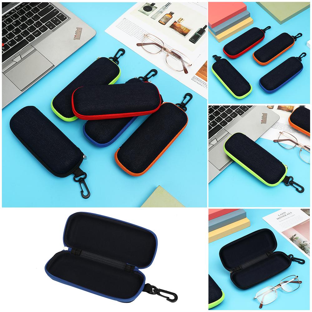 Portable Holder Bag Zipper Glasses Case Hard Eyeglasses Box Glasses ...