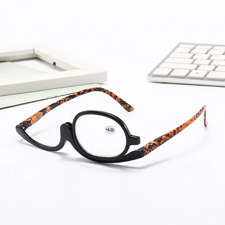 Flip Down Lenses Rotating Makeup Reading Glasses Colourful Frame +1.0 ...
