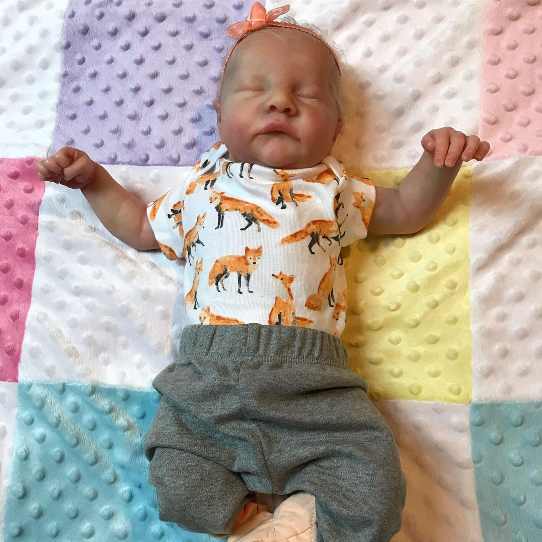 20'' Preemie Handmade Soft Reborn Baby Doll Named Raven