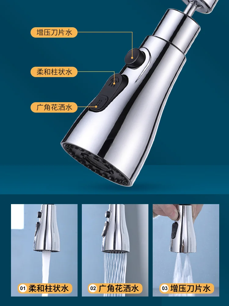 nigikala faucet external pull-out sprinkler anti-splash water bubbler ...