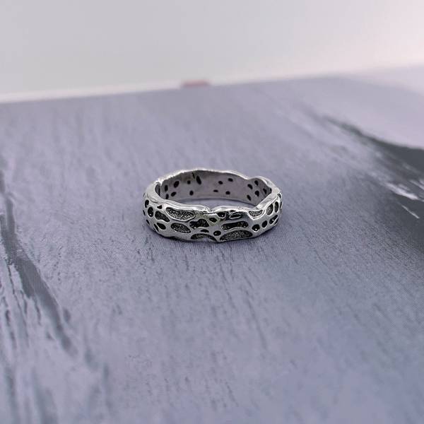 Sterling Silver Moon Glow Cosmic Ring